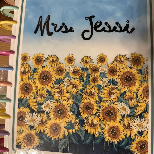 Summer Sunflower Happy Planner Cover Available for Mini and Classic ...