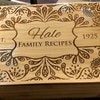 Personalized Recipe Box - Decorative Floral Design - Bamboo Recipe Box ...