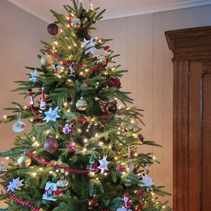 13 Red & White German Paper Stars Froebel Stars Moravian Stars Star ...