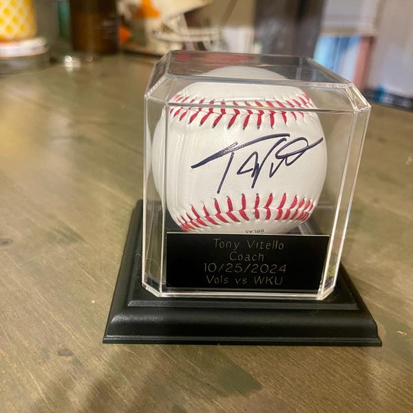 SOFTBALL Display, HOME RUN or Game Holder, Autographed Ball Display - Etsy