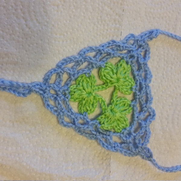 Clover Leaves Barefoot Sandals. 28 Colors. Crochet Foot Jewelry. Bridal ...