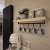 Mug Rail for Hanging Cups/utensils Available in 60/80cm to Fit Under ...