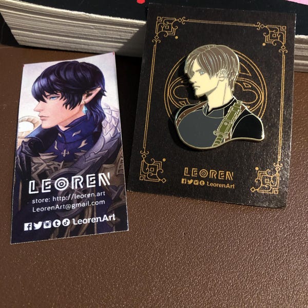 Resident Evil 4 - Leon Kennedy - Hard Enamel Pin - Etsy