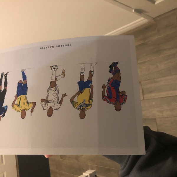 The Wall Football Art Print | Keith Haring Style Digital Illustration ...