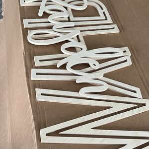 Custom Wood Baby Name Sign Letter Wall Art Kids Room Art Wall Art for ...