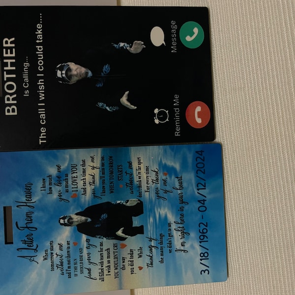 Memorial Phone Keychain CANVA EDITABLE TEMPLATE - Etsy