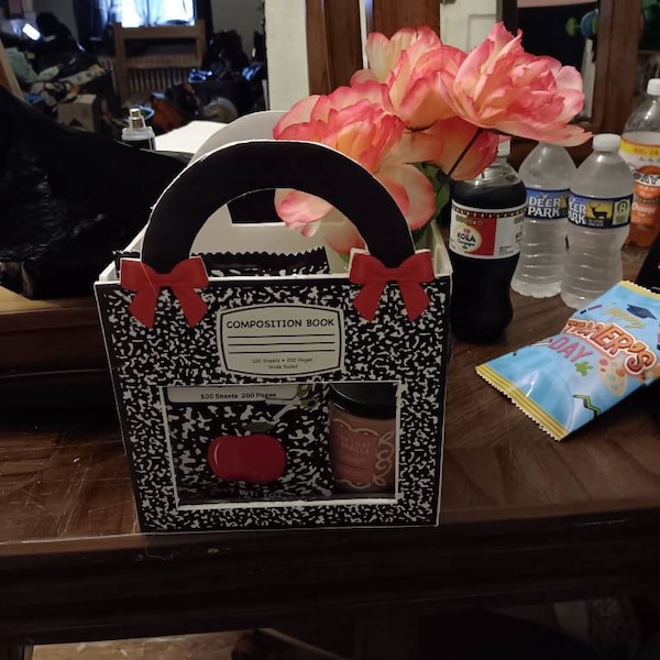 Teacher Appreciation Gift Box Template, Teacher Gift, PNG Bundle, Printable Template, Canva ...