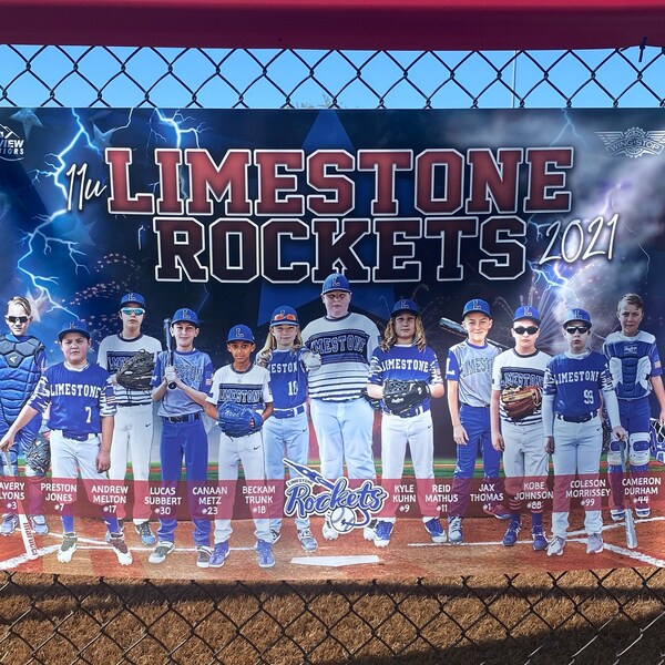 Rugged Baseball Banner Photoshop Template - Torn White Paper Background ...