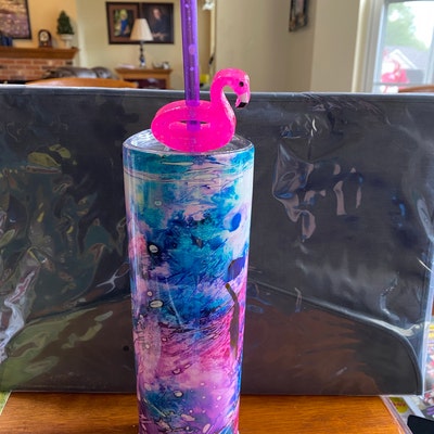 Flamingo Floatie Straw Topper Straw Topper Straw Buddy Summer Straw ...