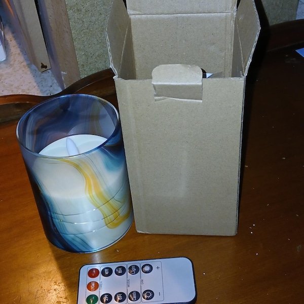 6.5 Inch Taper Primitive Candles With Timer,flameless Led Taper Candles ...