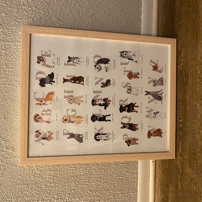 Dog Alphabet Art for Boho Nursery Digital Download Gender Neutral ...