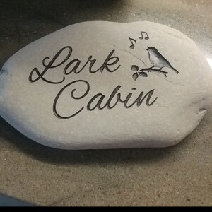 Hand Engraved Rock Custom Garden Stones SMALL | Etsy