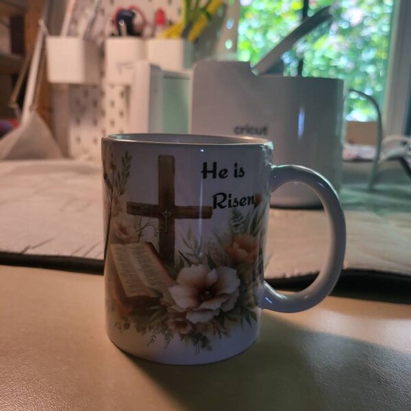 3D Jesus in Heaven Mug Wrap, 11oz & 15oz Mug Template, Mug Sublimation ...