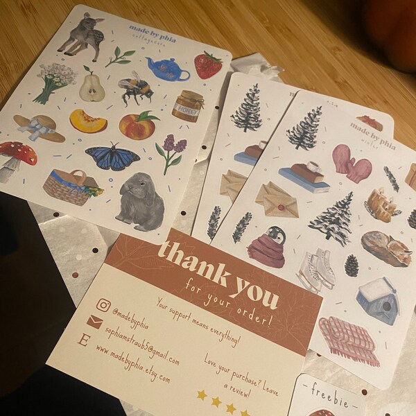 Cottagecore Sticker Sheet Bullet Journal Stickers, Planner Stickers ...