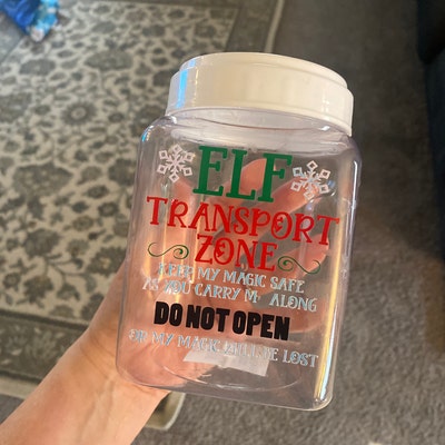 Elf Transport Zone SVG File Elf Travel Box SVG File Christmas Elf Box ...