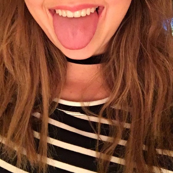 Plain Black Velvet Choker: 90s Goth Grunge Boho Necklace - Etsy