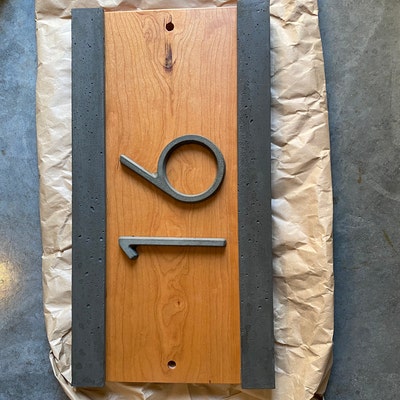 Highland Rust House Numbers, Modern House Numbers Sign, Steel Address ...