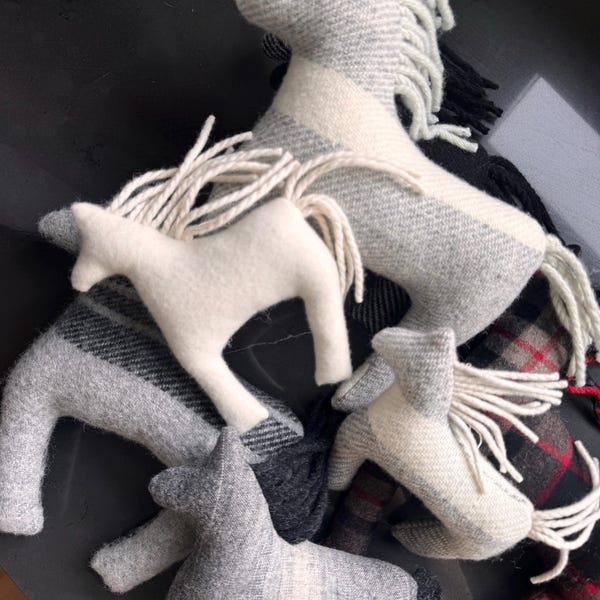 Custom Stuffed Horse - Stuffed Wool Pony - Wool Horse Toy - PNW Wool ...