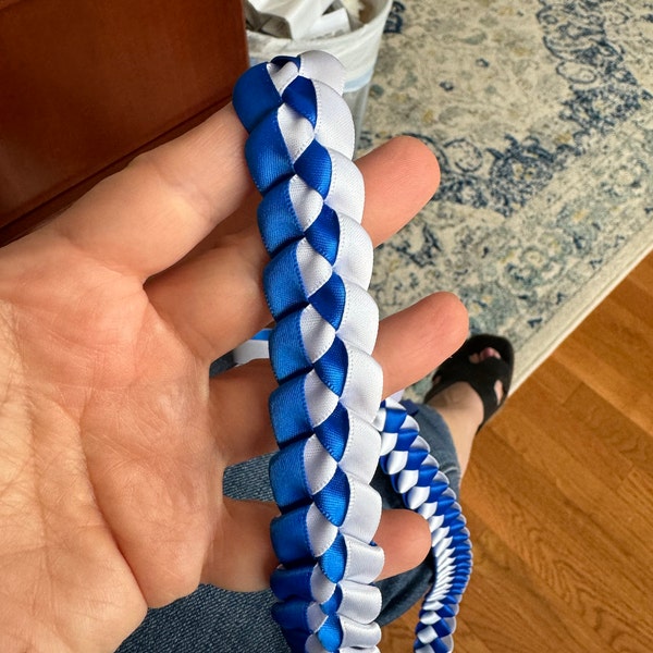 Hawaii 2 Color Satin Ribbon Lei, Graduation Lei, Senior Lei, Class of ...