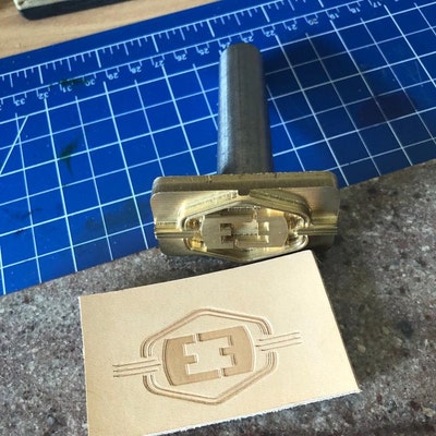Large Custom Leather Stamp , Brass Stamp for Leather , Custom Emboss ...