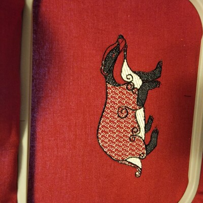 Machine Embroidery Design Ornamental Badger - Etsy