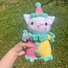 Crochet Jester Kitty and Bunny Pattern. Crochet Jester Bunny. Crochet ...