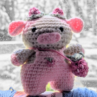 10-in-1 Fruit Cows Crochet Pattern Bundle amigurumi Highland Cow ...