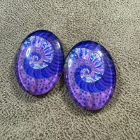Lotus Stained Glass Image Cabochon,namaste Glass Dome,10mm 12mm 14mm ...