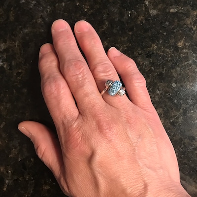 Ring for Beads Sterling Silver Interchangeable 'sophia' Fits Many ...