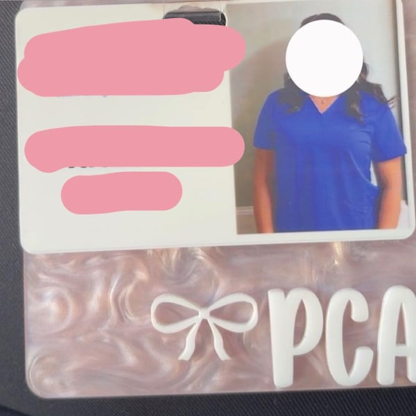 Custom CNA Badge Buddy Personalized Name Tag for Certified Nursing ...