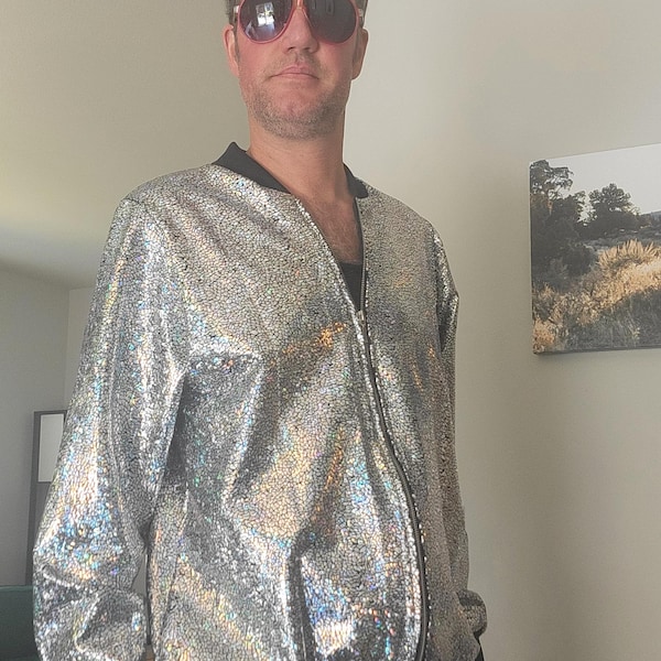 Holographic Silver Disco Mermaid Backless Catsuit - Etsy