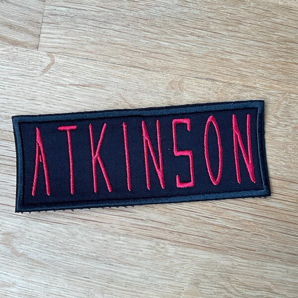2 X Pieces of the Custom Personalized Embroidered Name Patches,uniform ...