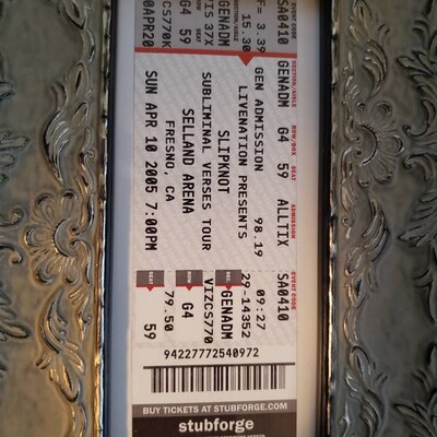 Custom Concert Ticket Fully Customizable Ticketmaster Fake Concert ...