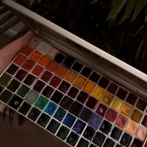 Japanese Artist Grade Watercolor Paint Set Beginner Watercolor Set 12 ...