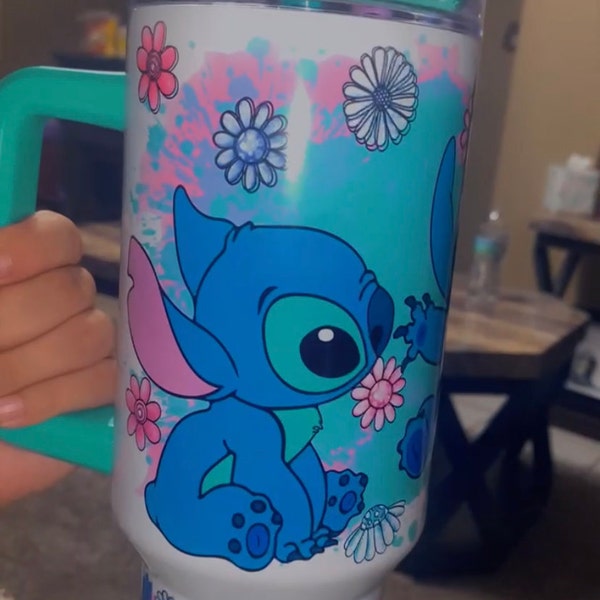 Alien Stitch 40oz Tumbler With Handle - Etsy