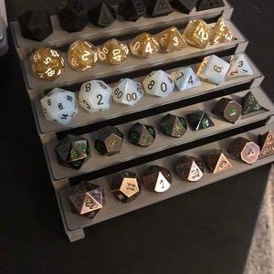 Dice Display Shelves for Dice Collectors With Well Behaving Dice ...