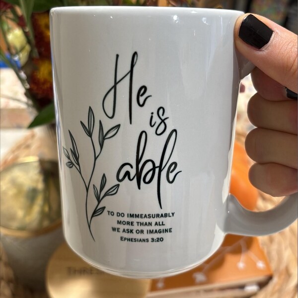 Christian Mug, Scripture Coffee Mug, Bible Verse Coffee Mug, Christian Gifts, Inspiration Coffee ...