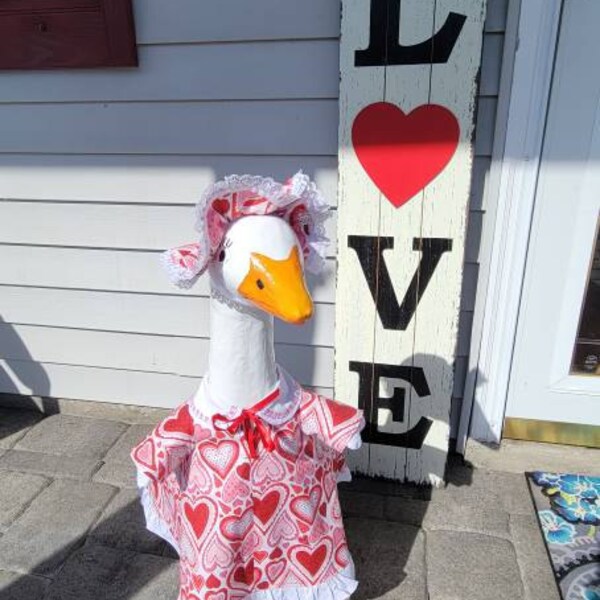 Pink Easter Bunny Porch Goose Outfit - Happy Easter - Fits 23 to 25 ...