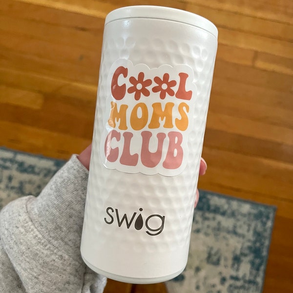 Cool Mom Club Sticker, Retro Mama Sticker, Funny Mom Sticker, Mom of ...
