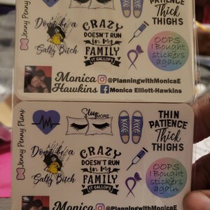 Custom Contact Cards on Premium Matte Sticker Paper - Etsy