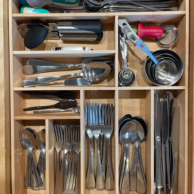 Custom Kitchen Drawer Organizer, Maple - Etsy