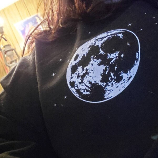 Moon Phases Hoodie, Mystical Moon Phase Hooded Sweatshirt, Celestial ...