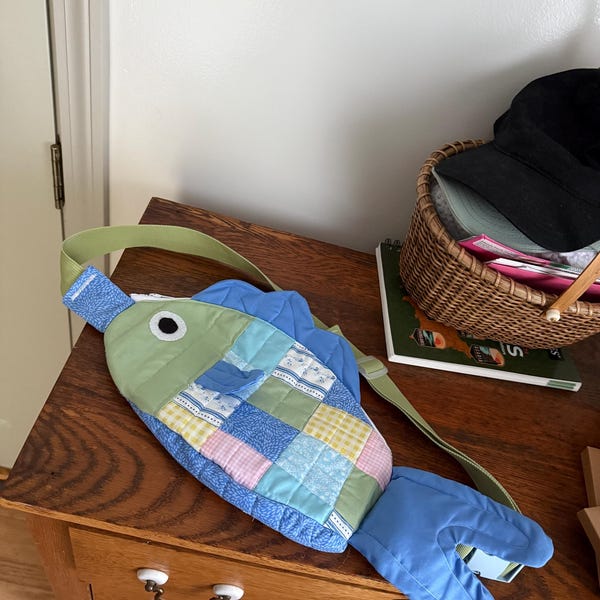 Fish Bag PDF Sewing Pattern - Swim Along Crossbody - Sling Bag/fanny ...