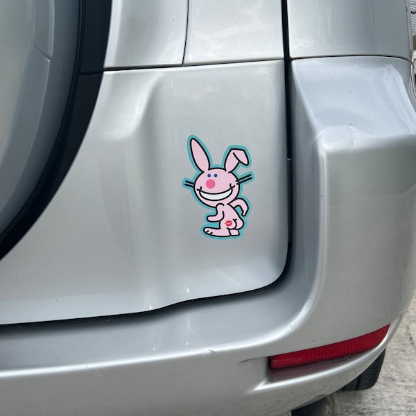 Vintage 1980s 1990s 2000s Stickers: Jim Benton's It's Happy Bunny Die ...
