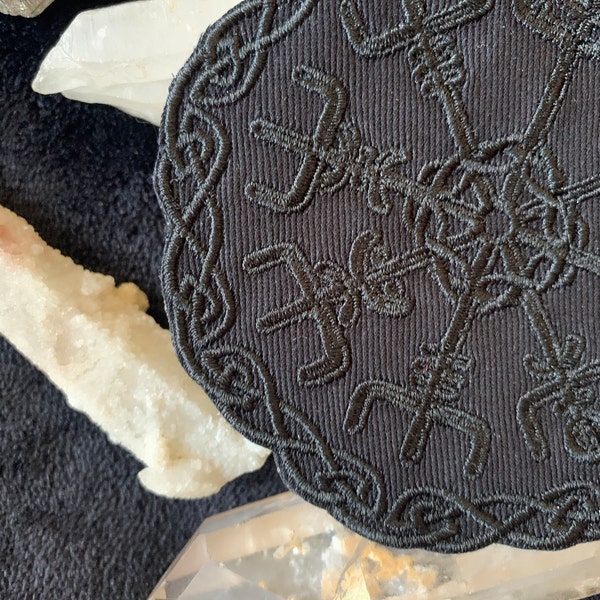 Black Magic Valknut Norse Knotwork Viking Patch Valkyrie Heathen ...