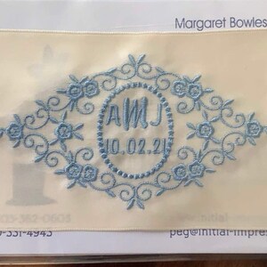 Personalized Embroidered Wedding Shoe Labels | Etsy