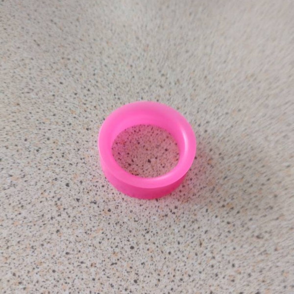 Bright Red Silicone Soft Tunnel. Double Flared Soft Stretcher 4mm 5mm ...