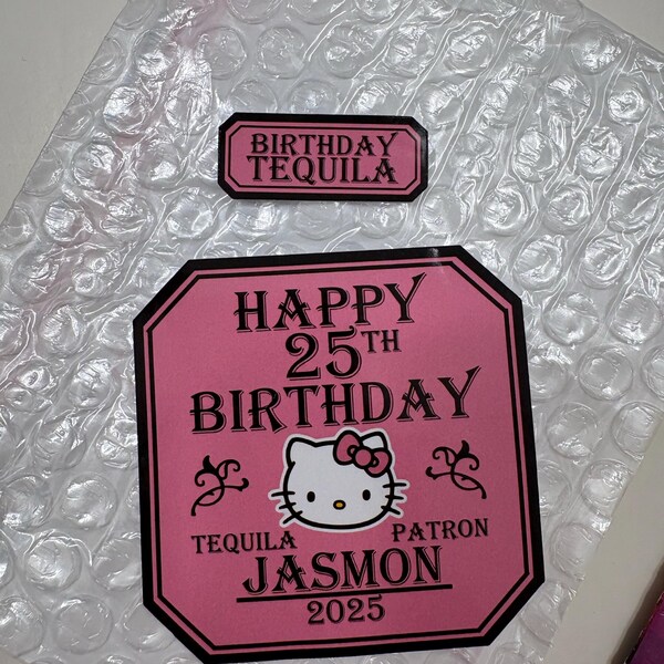 Personalized Patron Label, Birthday Bottle Labels, Groomsmen Gift ...