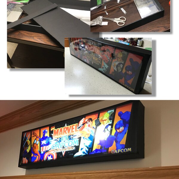 MVC Marvel Vs Capcom Arcade Multicade Marquee for Reproduction Header ...