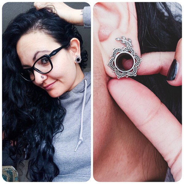 HUGE. Big Ear Weight Ring - Ear Weights - Brass Ear Weight - Earrings ...